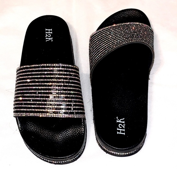 Shoes | Rhinestone Slides | Poshmark